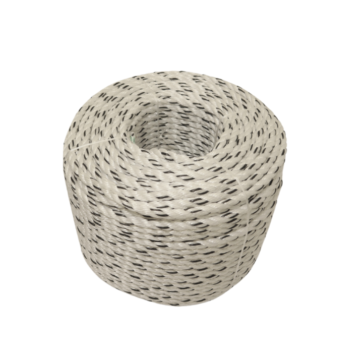 Cordage Câblé Polypropylène Blanc Fil Noir - Le Drezen